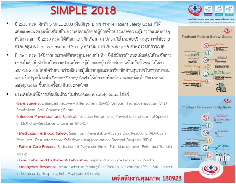 SIMPLE 2018 - QualityTheStory